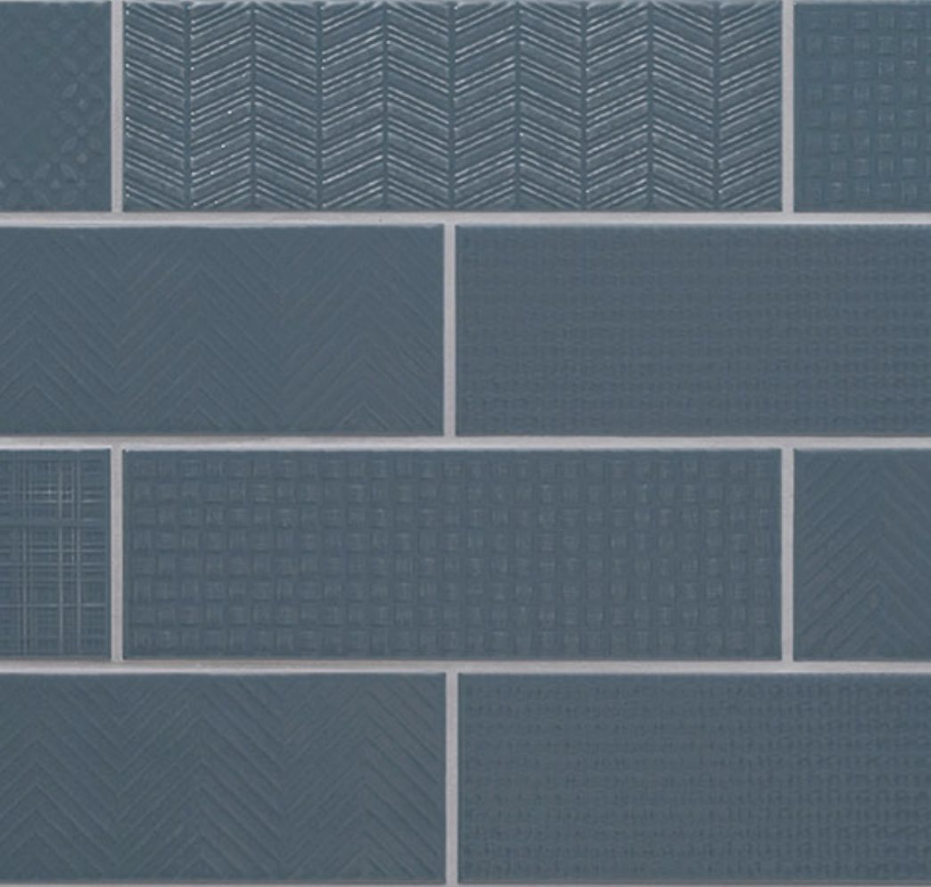 MSI Stone - Urbano Navy 3D Mix Tile - Backsplash - Mosaics