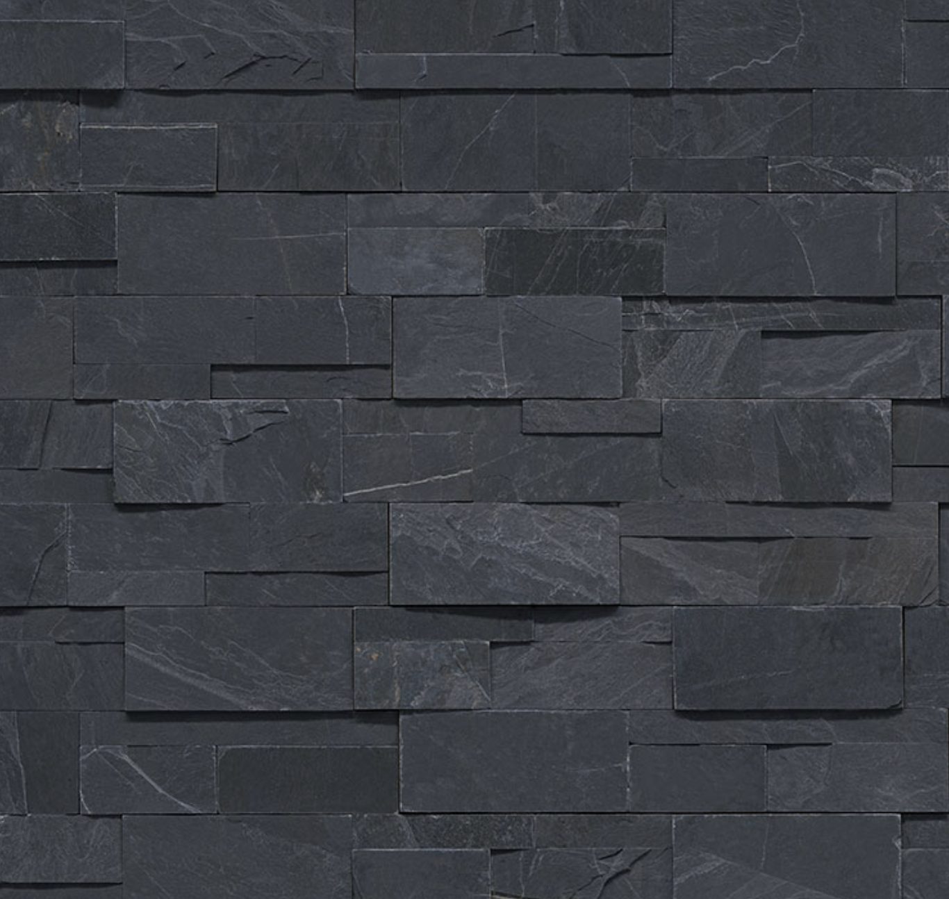 MSI Stone - XL Premium Black Rockmount Stacked Stone
